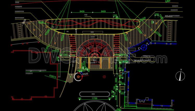 440. Free Download Cad Landscape Floor Plan Outdoor Plaza Design ...