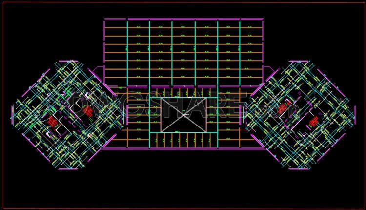 635. Download Free Dwg Cad Templates Of Slab Reinforcement Layout Plan ...
