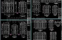 140.Detailed drawing of the foyer of the house in AutoCAD format