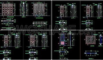 218. Download free CAD drawings of gates and fences for office buildings