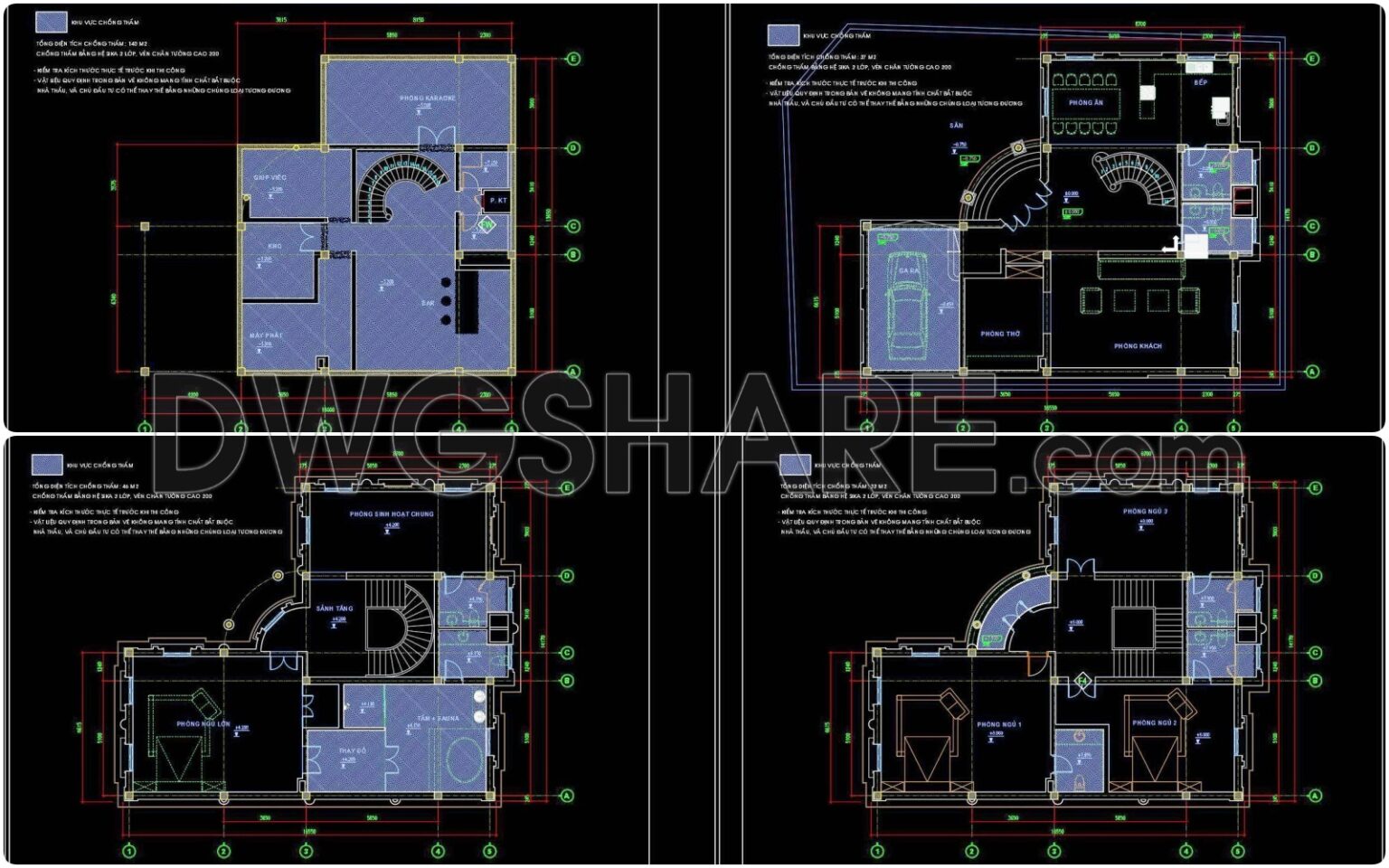 100. Free Download CAD Drawings of Waterproofing Design for Basement ...