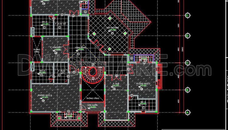 101. Download Free CAD Drawing Floor Tiling Plan for House (2) - Free ...