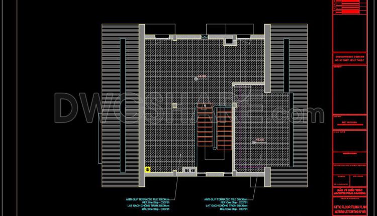 113. Download Free Detailed CAD Tile Layout Plans – 3-Story House Design (1) - Free Cad Blocks ...