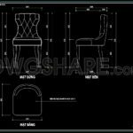 141. Free Download CAD Design of Dining Chair with Full Dimensions (2 ...