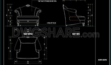 358. Free CAD Drawing Modern Console Table Design