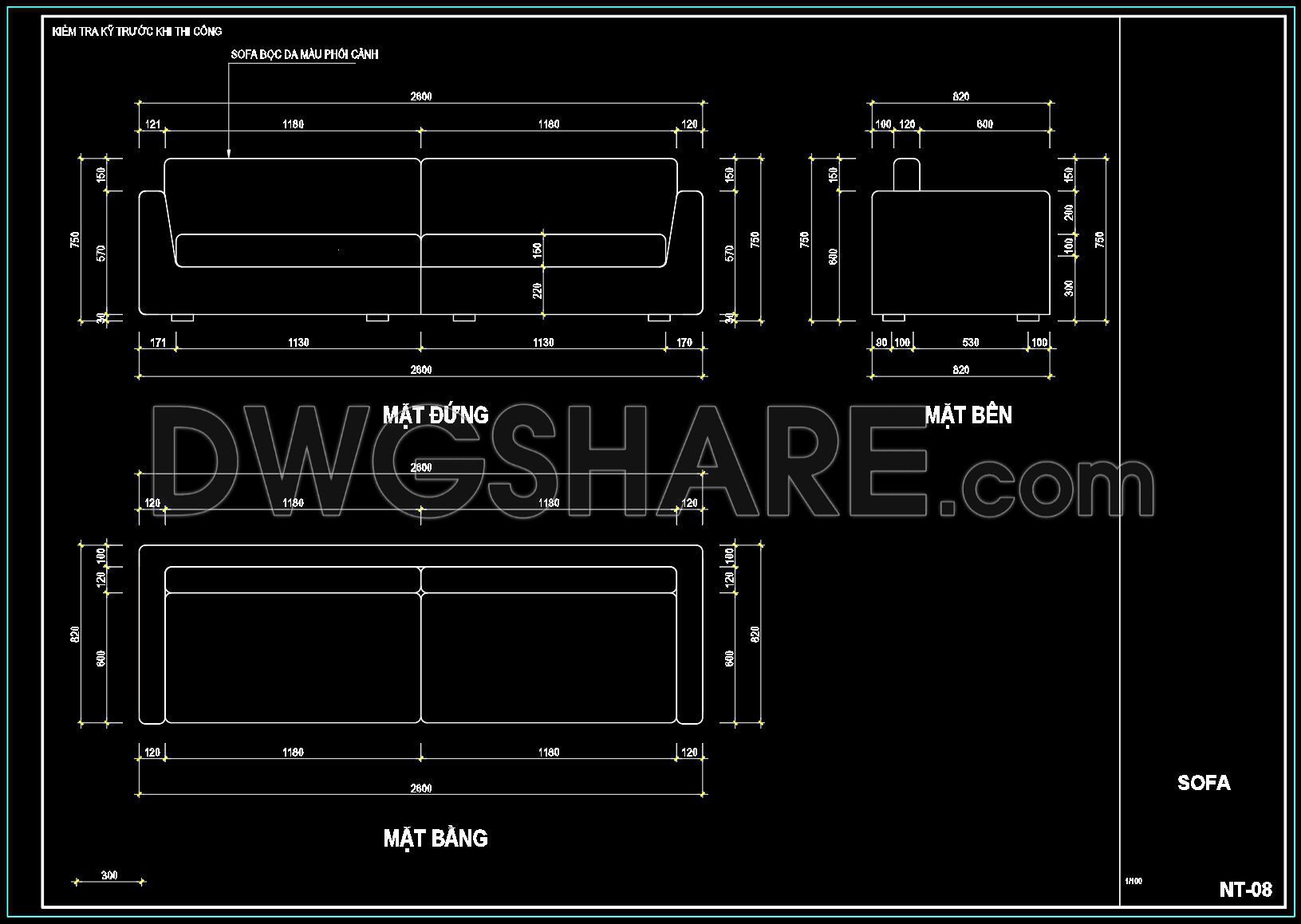 20. Free Download CAD Drawing of Modern Sofa (2) - Free Cad Blocks ...
