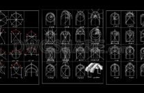 549. Free Detailed CAD Drawing - Steel and Glass Canopy Structure