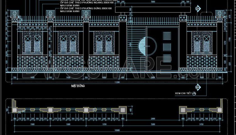 201. Free CAD Gate & Fence Drawing for Residential Houses (2) - Free ...