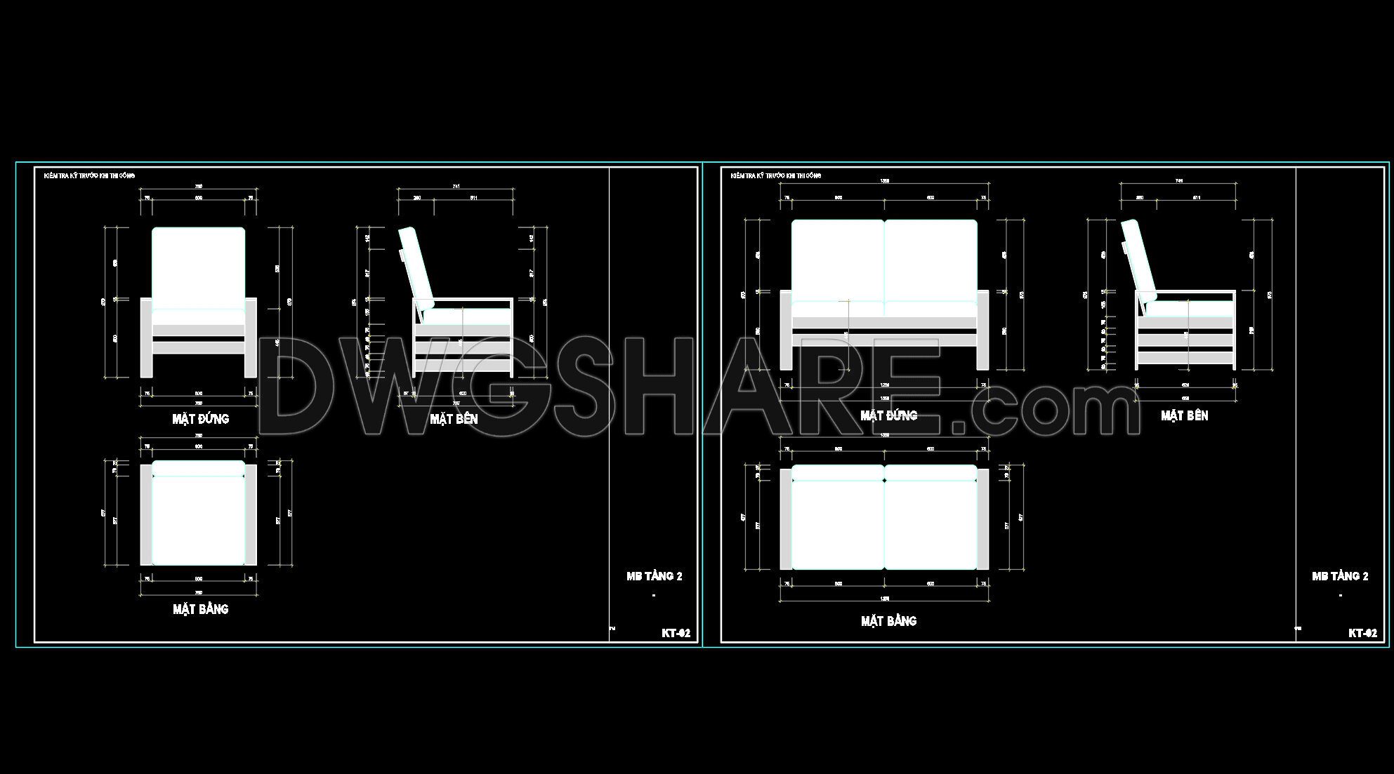 22. Free CAD Drawing Modern Sectional Sofa