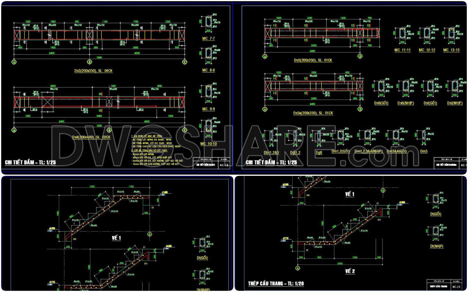 322. Free Structural CAD Drawings Available for 7.4m x 17.2m Reinforced ...
