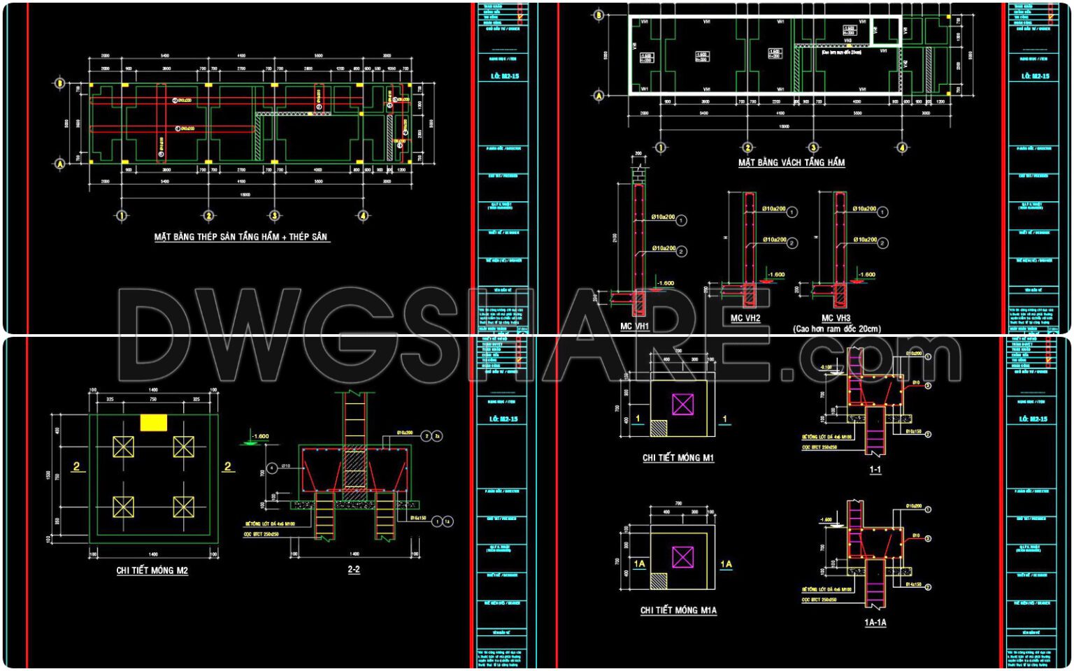 326. Free Download of Structural CAD Drawings for 5m x 15m Reinforced ...