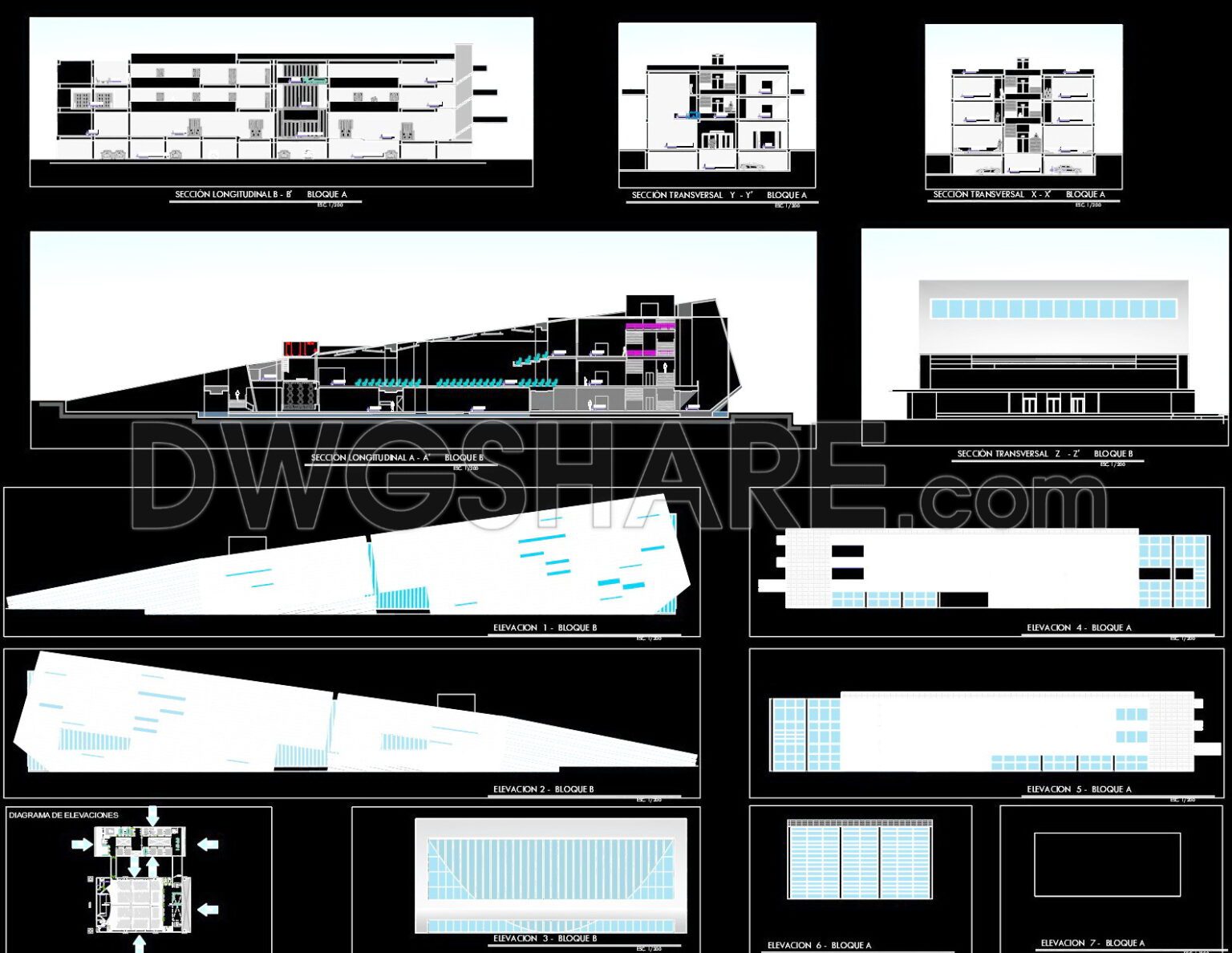 40. Download Architectural CAD Drawings of a Convention Center