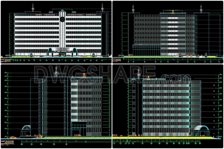 40. Free CAD Layout Drawing – 4th Floor Space Division, Hanoi American ...
