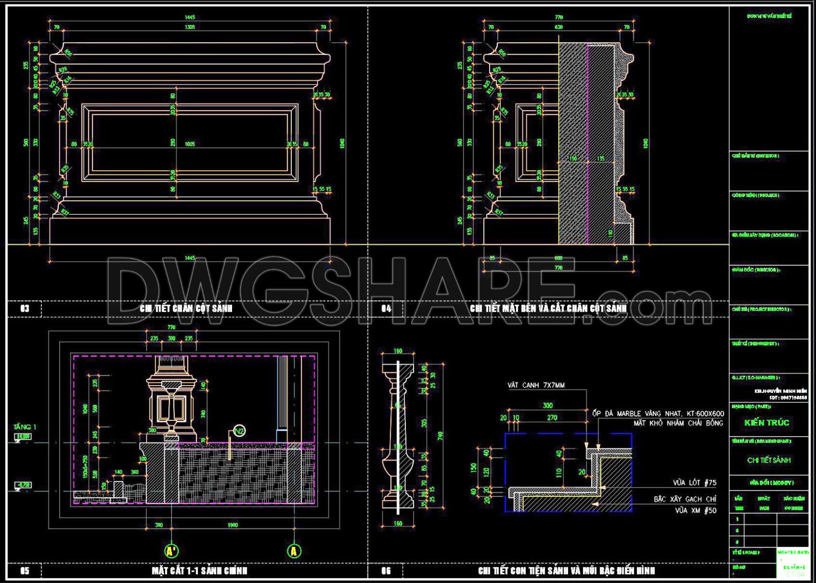 421. Free download of CAD drawings of European architectural details