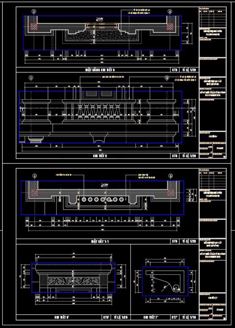 426. Free Download CAD Detail – Roof Gutter and Balcony Section