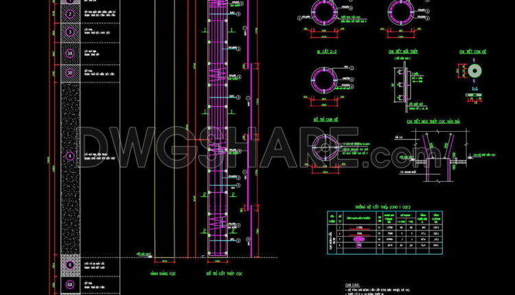 44. Download Free CAD Construction Drawings of Tower Crane Foundation ...