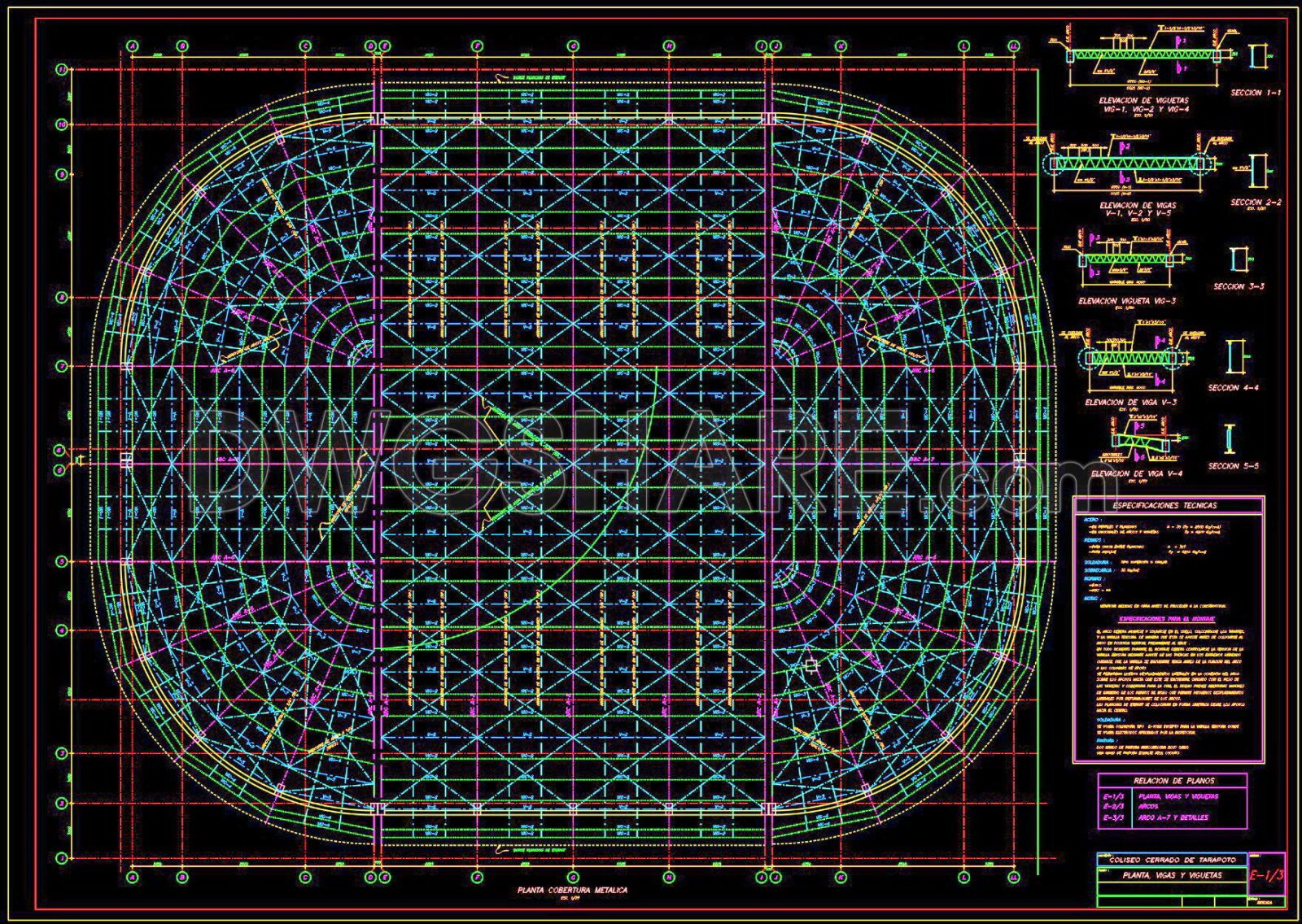 548. Download Free CAD Details of Ramp and Structural Construction