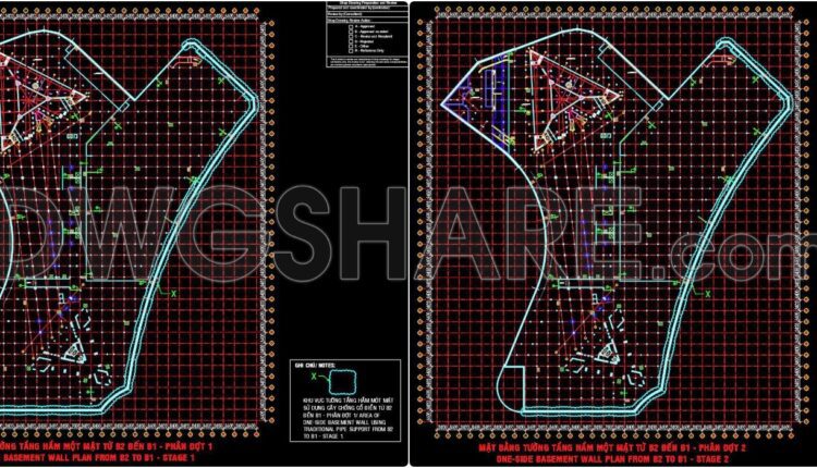 45. Download CAD Construction Drawings – One-Sided Basement Wall ...