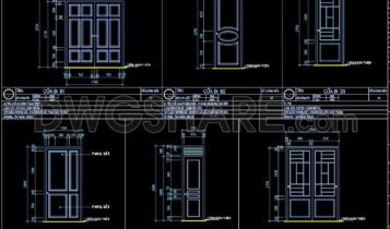 411. Free Download Classic Door and Window CAD Drawings with Arches and ...
