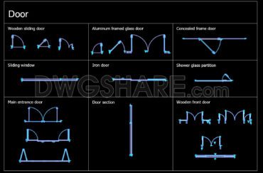 71. Free Download – Dynamic CAD Blocks of Doors and Windows
