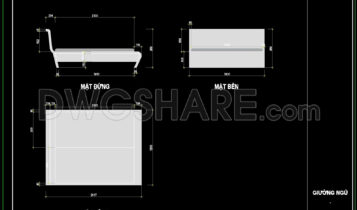 361. Free Download Modern Round Side Table CAD Drawing with Full Dimensions