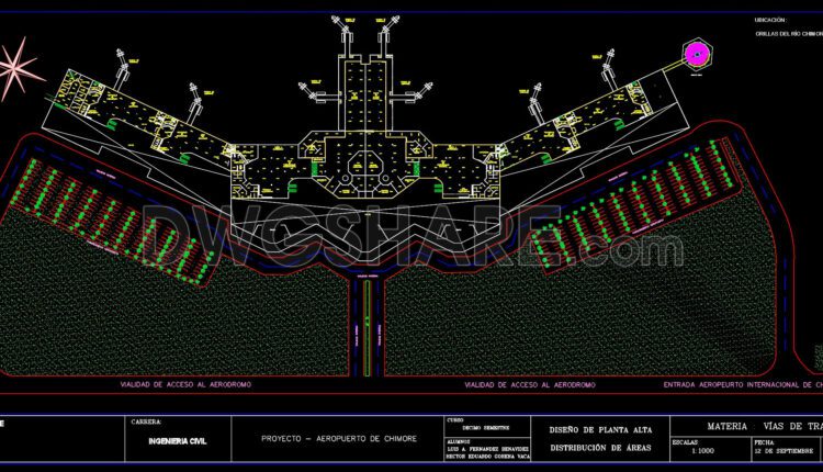 76. Free Download CAD Drawing Project – Chimore Airport (1) - Free Cad Blocks, download DWG ...