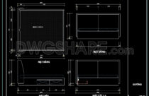 881. Residential Wooden Door Installation Detail CAD File Download