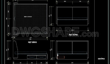 145. Wooden Display Cabinet Detail Drawing for Living Room in AutoCAD