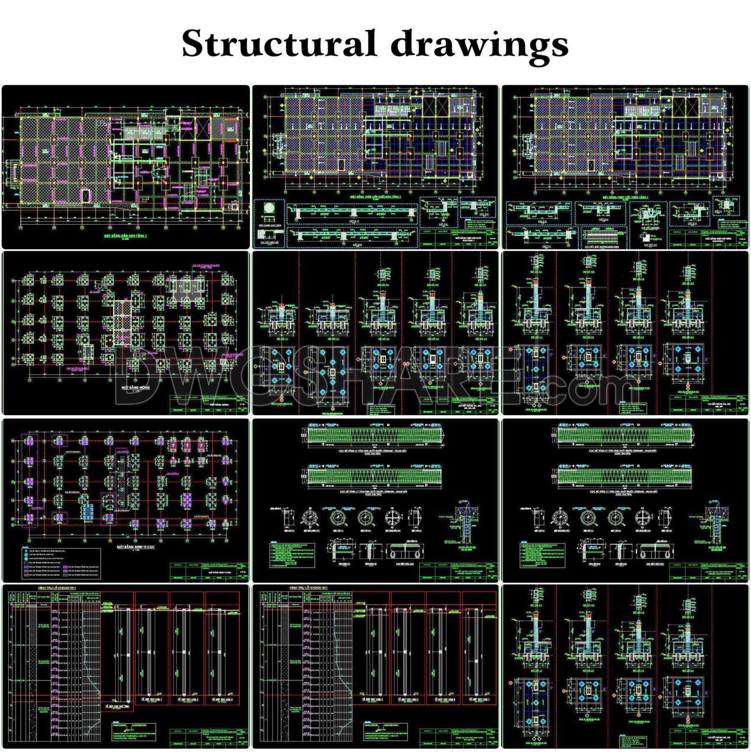 01. Free CAD Drawing – Ground Floor Layout Plan of Ford Showroom and ...