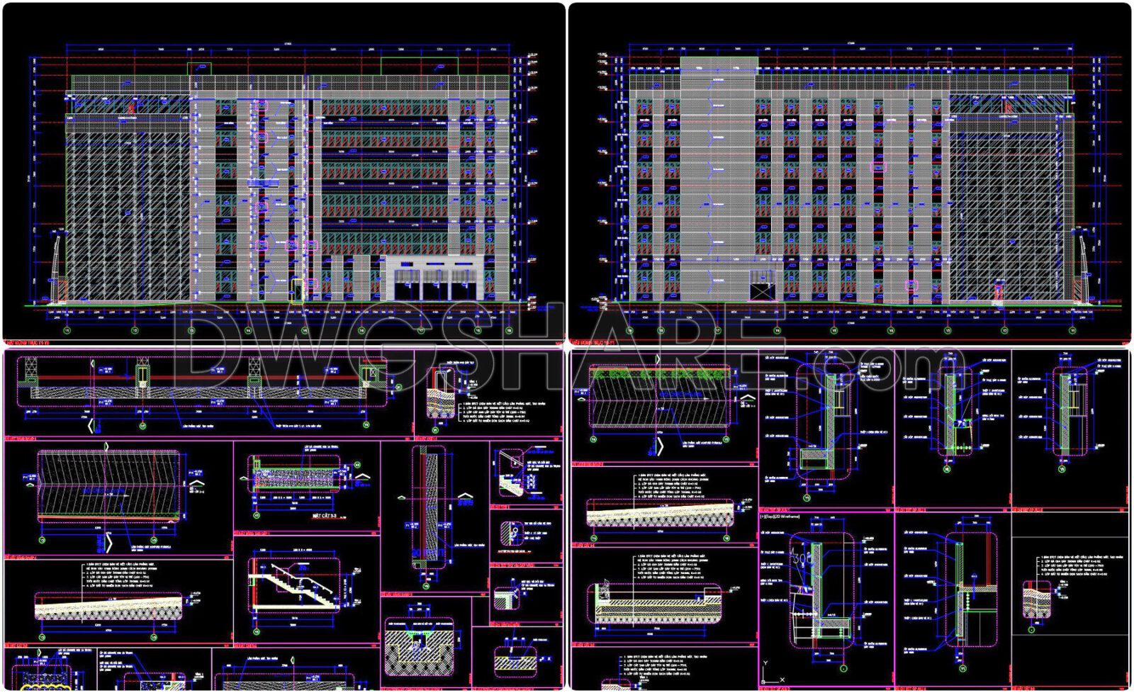 01. Free CAD Drawing – Ground Floor Layout Plan of Ford Showroom and ...