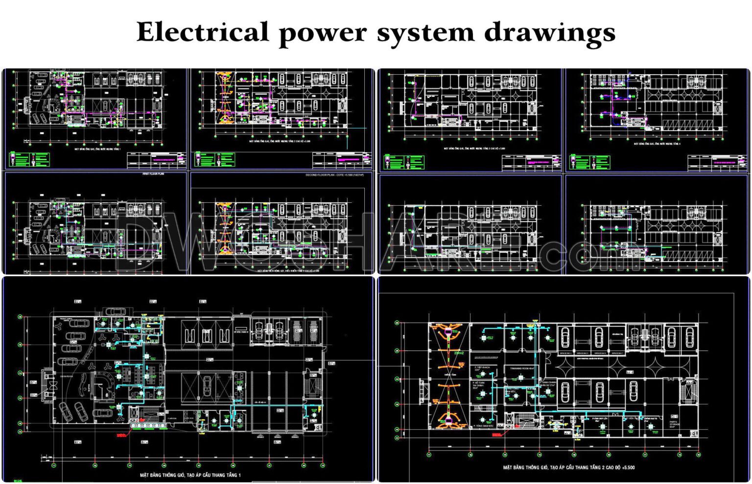 01. Free CAD Drawing – Ground Floor Layout Plan of Ford Showroom and ...