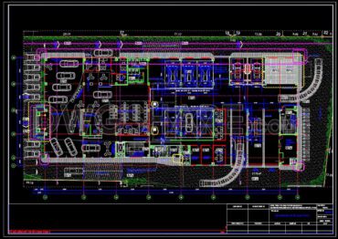 01. Free CAD Drawing – Ground Floor Layout Plan of Ford Showroom and ...