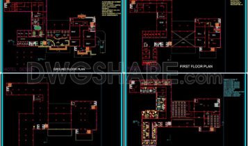 22. Free Download Indoor Swimming Pool Detailed CAD Drawings