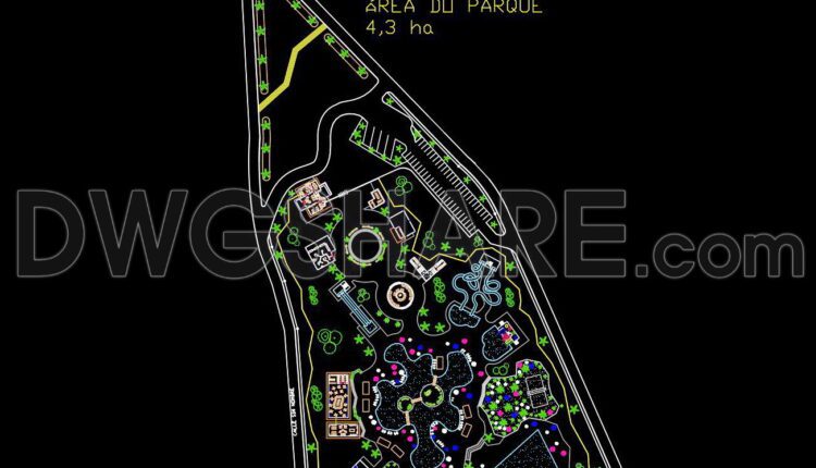 148. Free download of CAD drawings of a water park in DWG format (2 ...