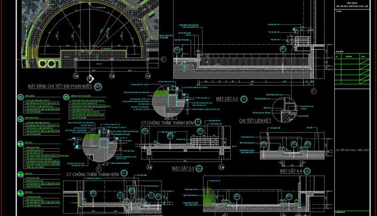 149. Download Free Cad Drawings – Landscape Garden And Central Fountain ...