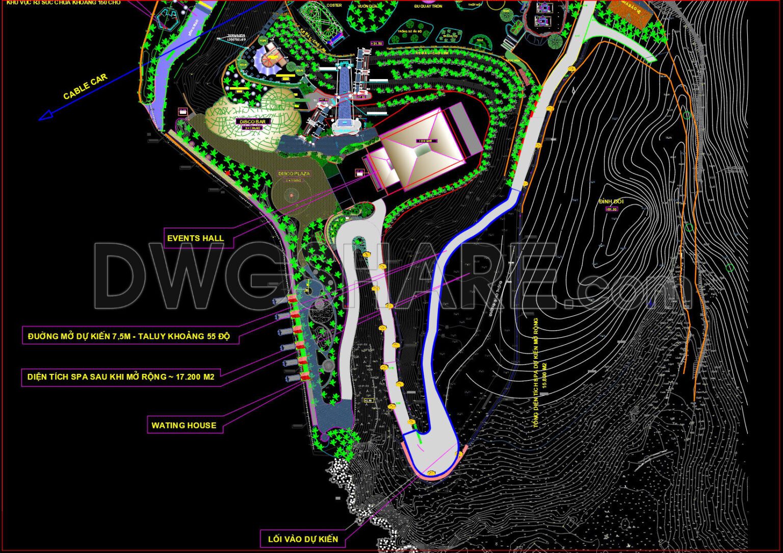 151. Download CAD Master Plan Layout of the Tourist and Entertainment ...