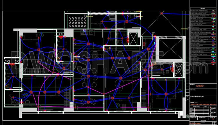 192. Free Download – Autocad Electrical Lighting And Power Layout For ...