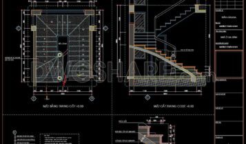 378. Free Download detailed CAD drawings of townhouse stairs