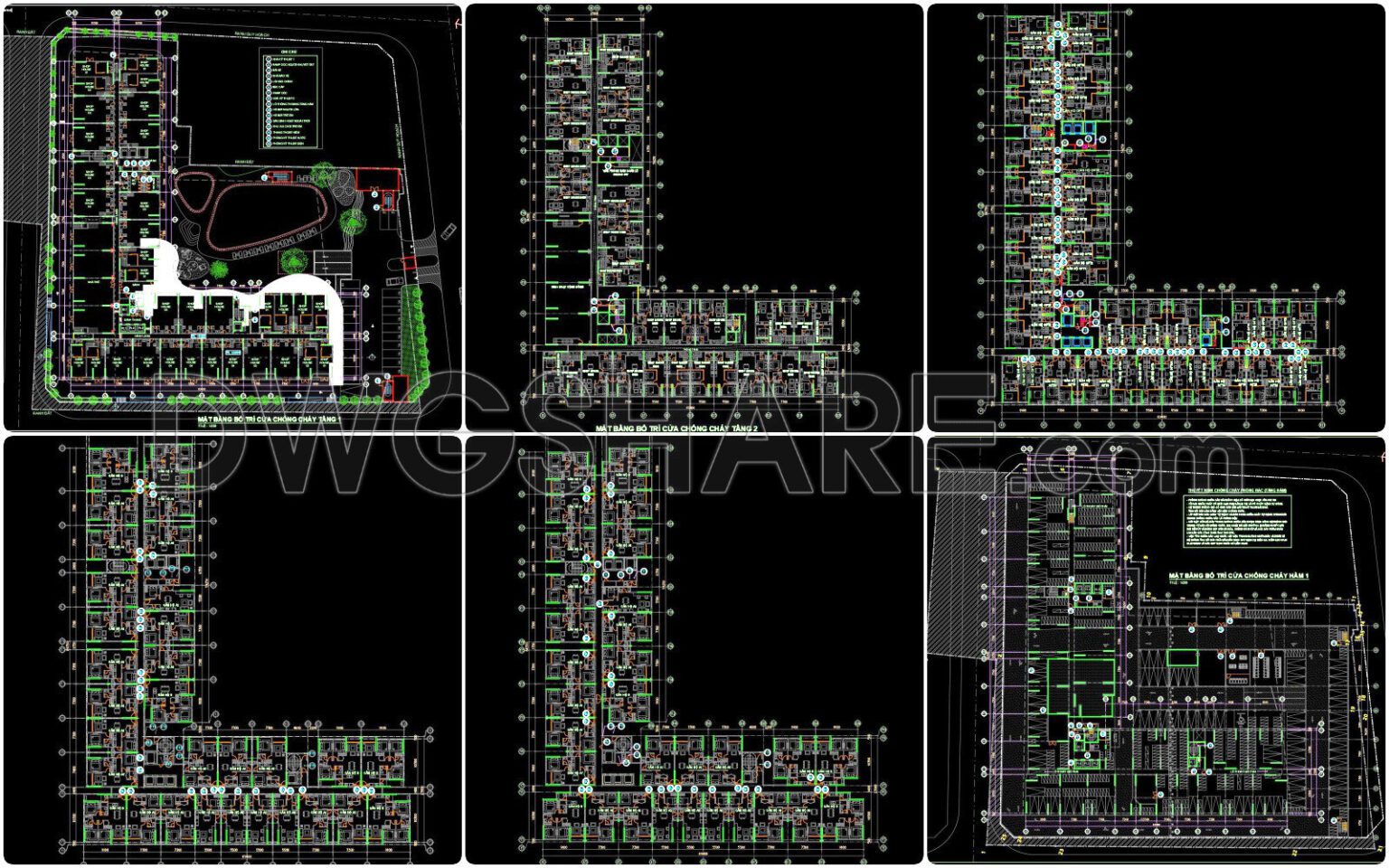 35. Free Download 24-Storey Mixed-Use Building 2nd Floor Layout CAD Drawing