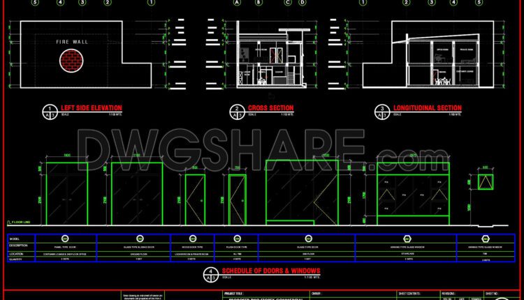 48. Free Download CAD Drawings of Proposed Two-Storey Commercial ...