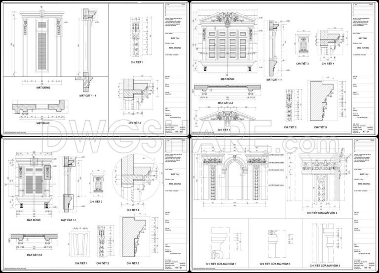 569. Free download of CAD drawings of European classical architectural ...