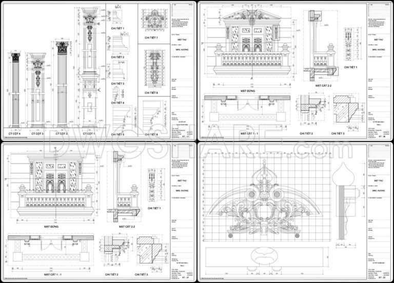 569. Free download of CAD drawings of European classical architectural ...
