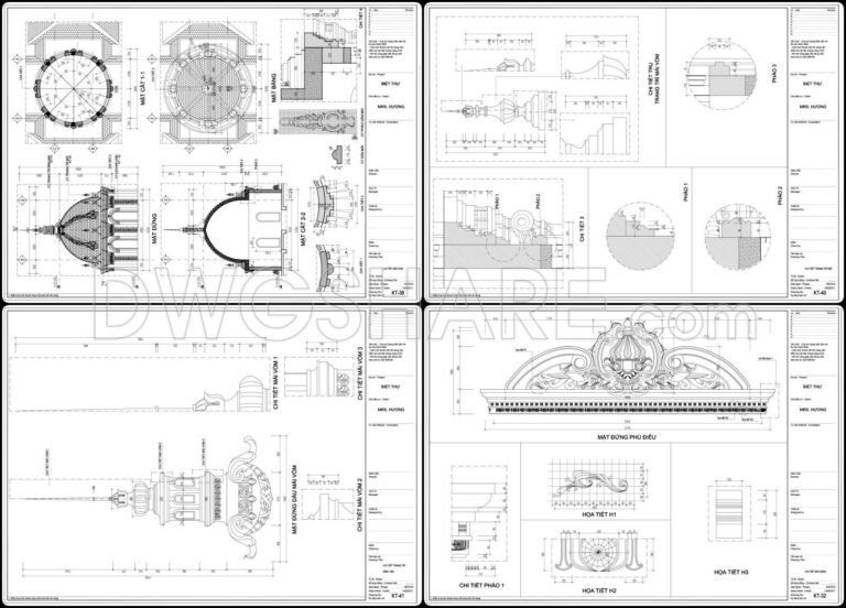 570. Free Download CAD File – Detailed Facade & Architectural ...