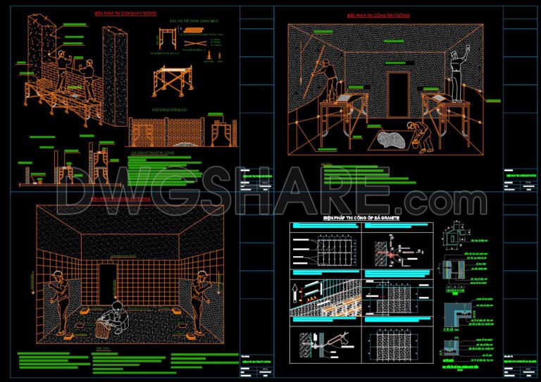 58. Free Download Interior Finishing Construction Method CAD Drawings ...