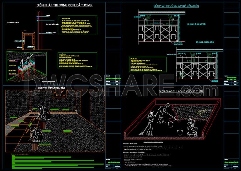 58. Free Download Interior Finishing Construction Method CAD Drawings ...