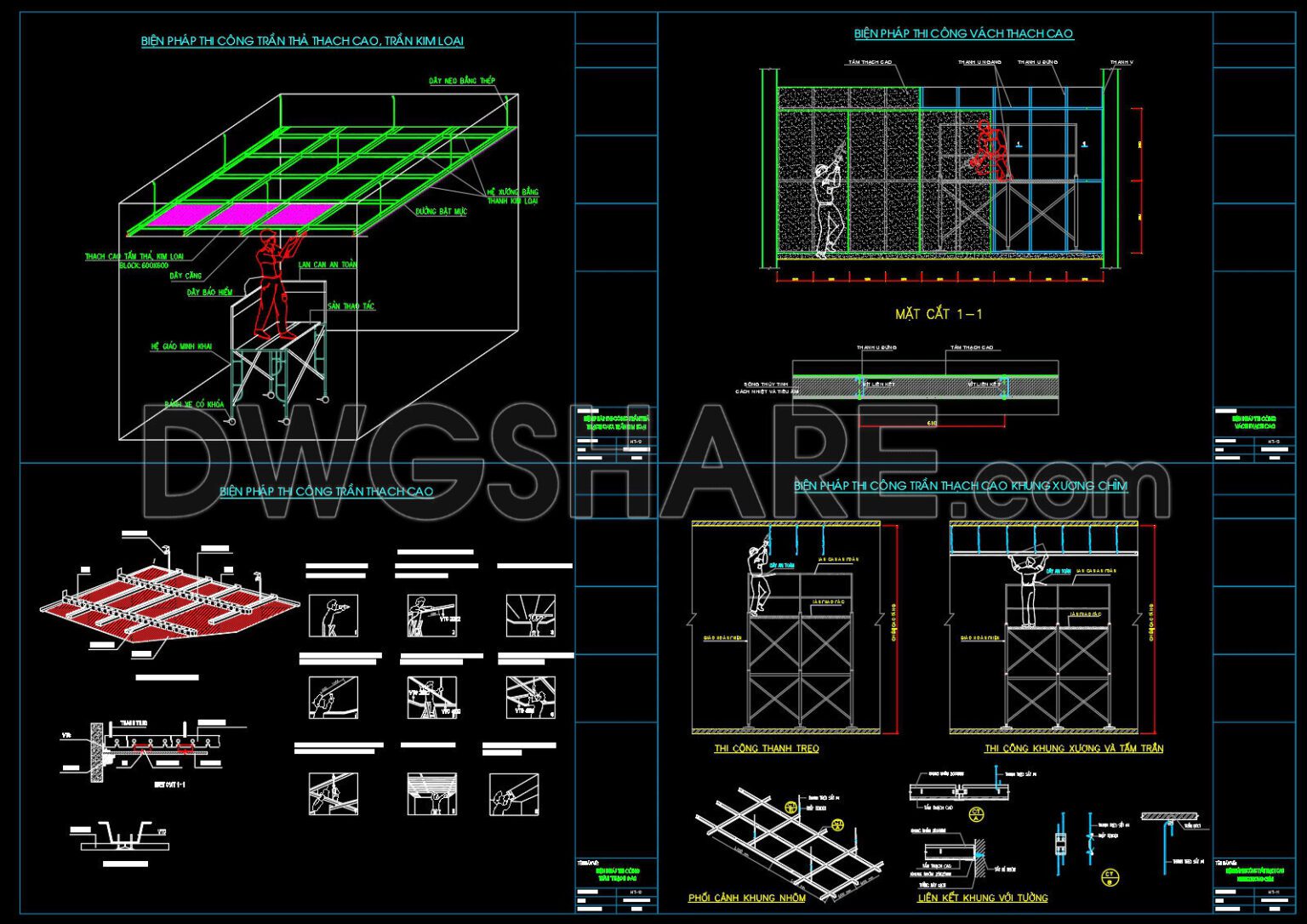 58. Free Download Interior Finishing Construction Method CAD Drawings ...