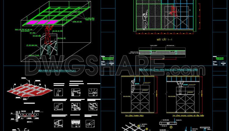 58. Free Download Interior Finishing Construction Method Cad Drawings ...