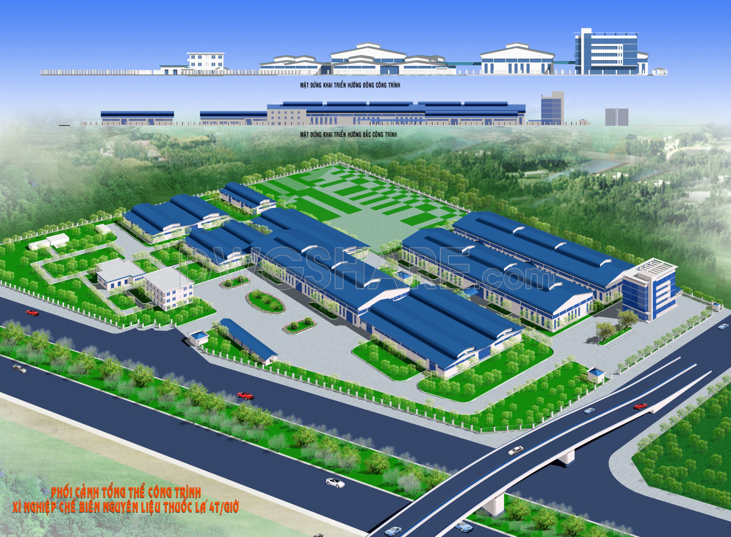 59. Download Architectural CAD Drawings of Tobacco Processing Factory ...