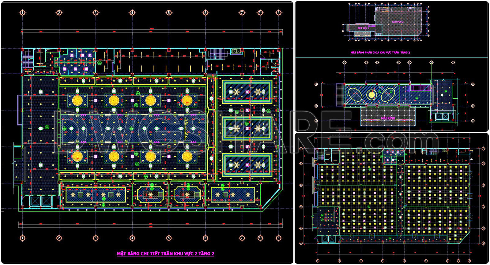 61. Free download of 2250m2 restaurant functional layout plan