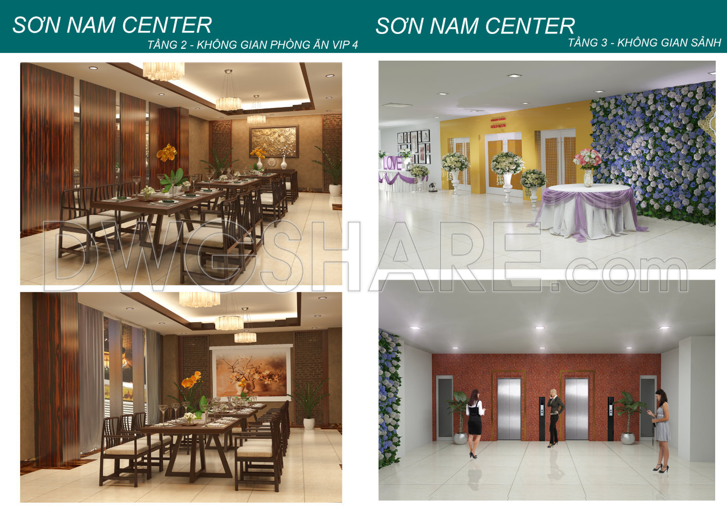 61. Free download of 2250m2 restaurant functional layout plan